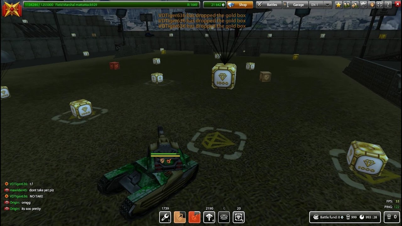 Tanki Gold Rain Filling Up Stadium Map | 40 + Golds - YouTube