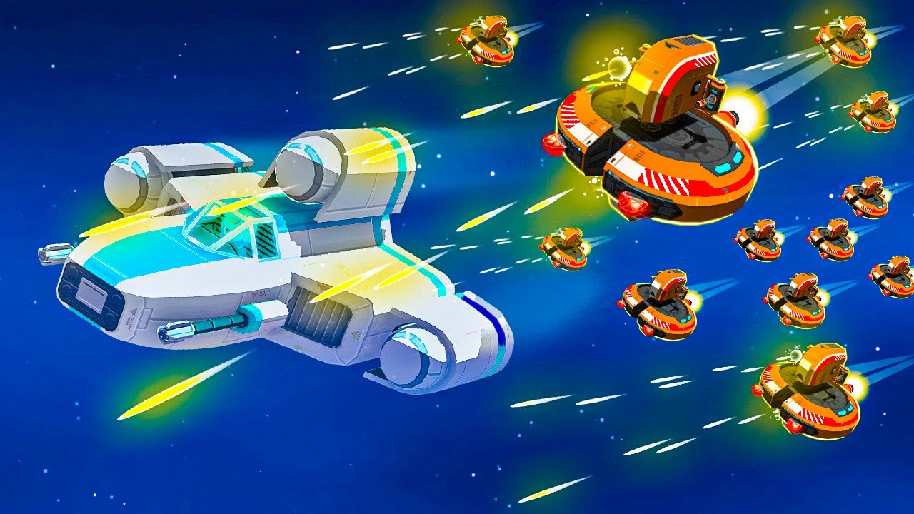 Massive Space Battle Vs. Android Armada in Space Crew! - YouTube