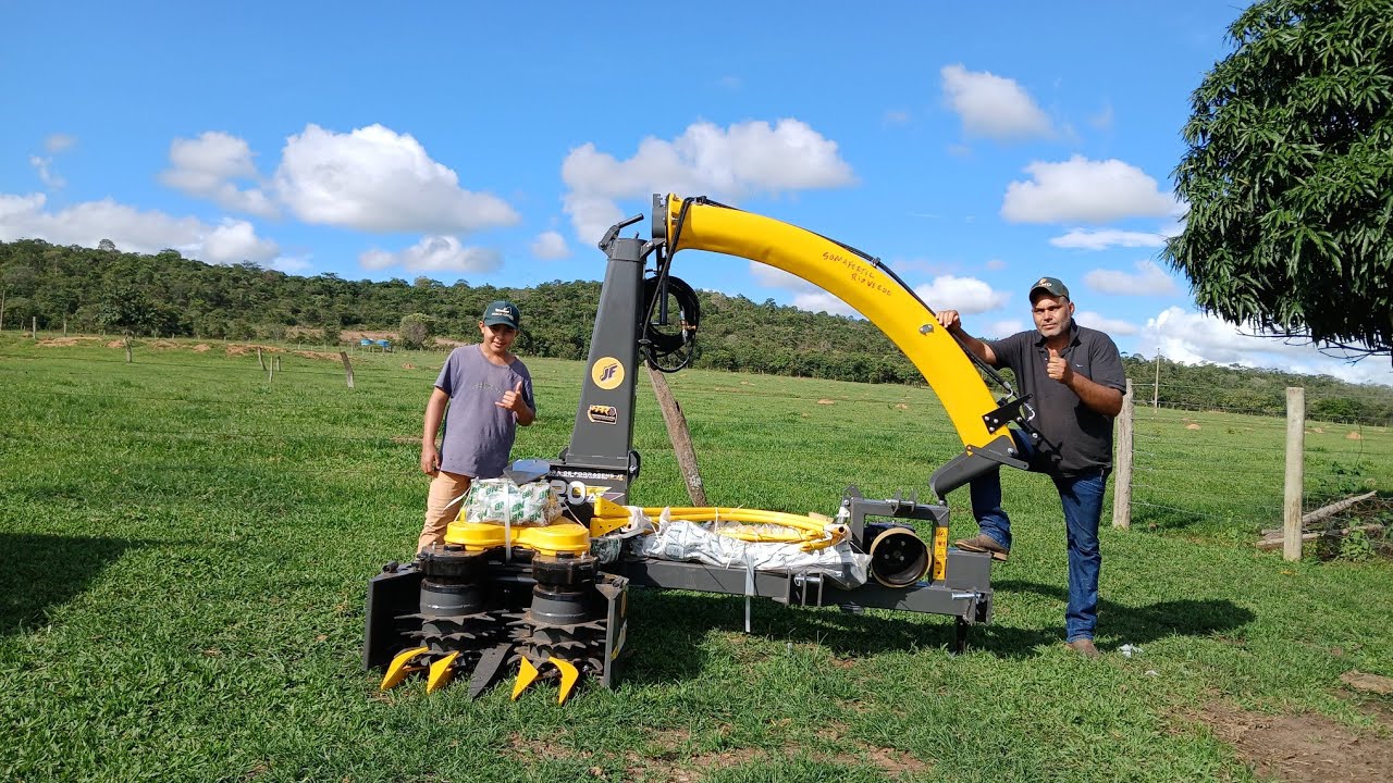 Ensiladeira JF C120 ATs5, mais um implemento para nós aqui do Sítio ...