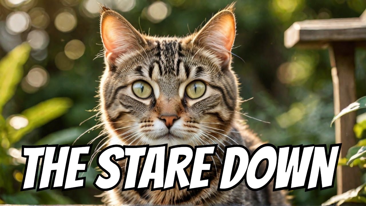 Intense cat stare - YouTube