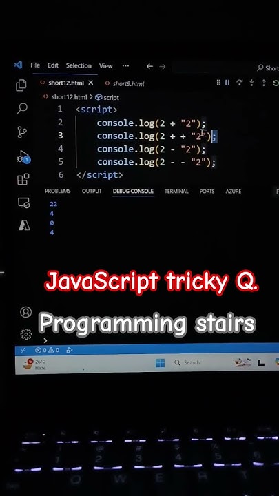 Js interview #coding #learning #programming #javascript #jsinterviewquestion @programmingstairs ...