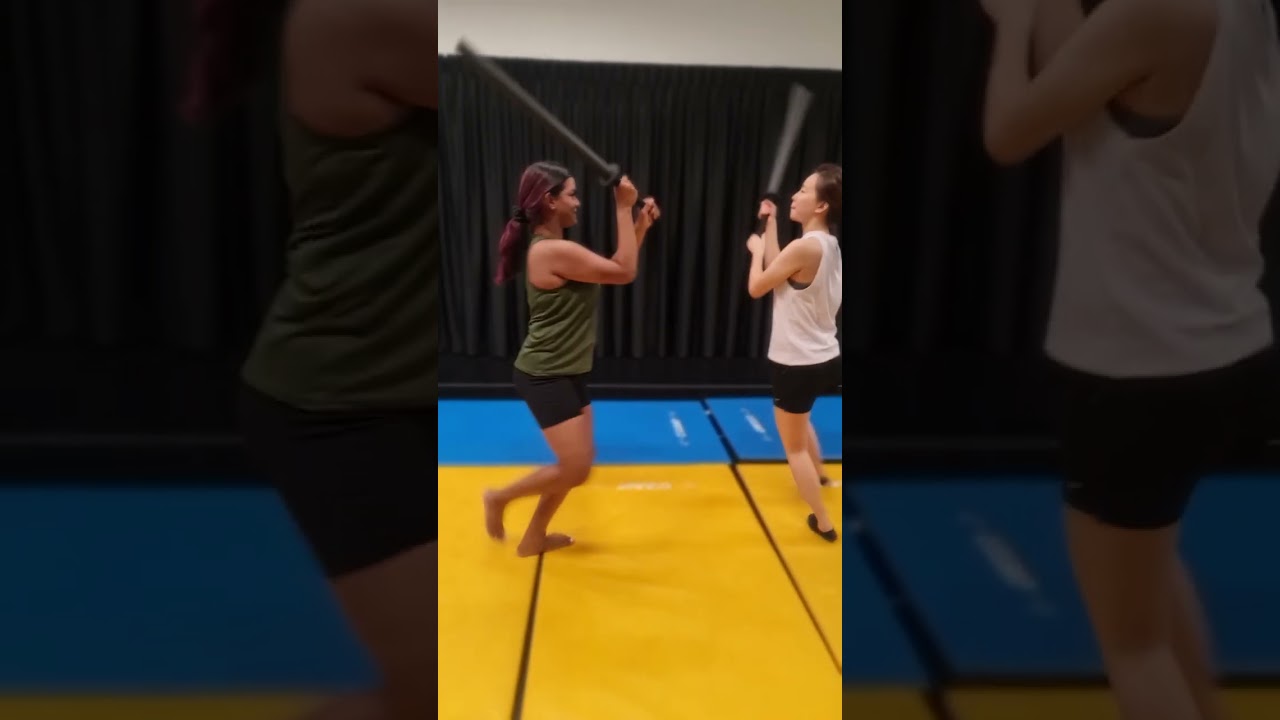 girls got blades - sword fight #shorts - YouTube