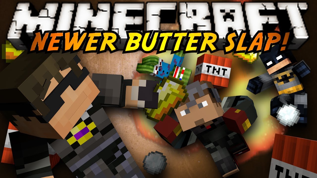 Minecraft Mini-Game : BUTTER SLAP 2! (NEW VERSION) - YouTube