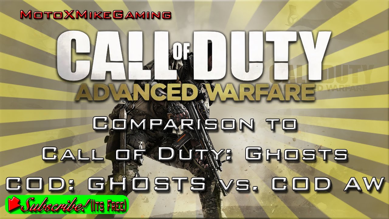 *NEW* Comparison to Call of Duty: Ghosts - Call of Duty: Advanced ...