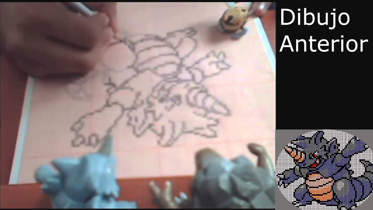 Pokemon - Dibujando a Rhydon - PIXEL - YouTube