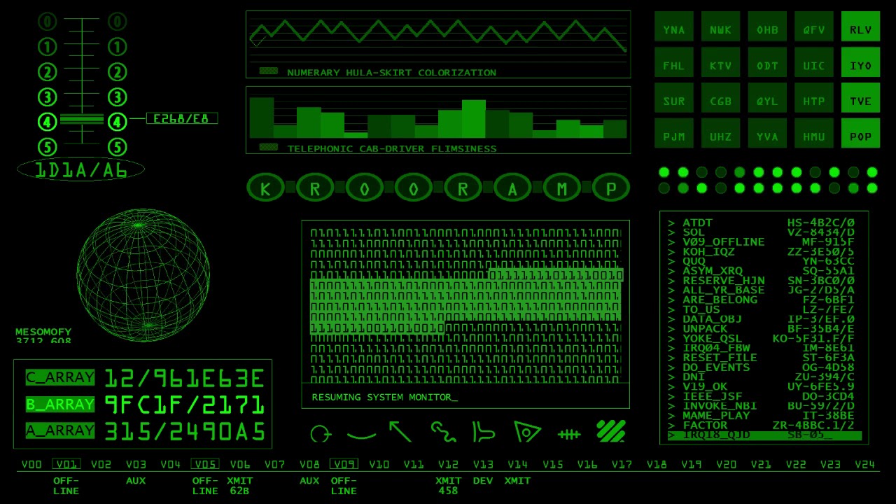 Retro SciFi Screensaver - 1:20 Hours - YouTube