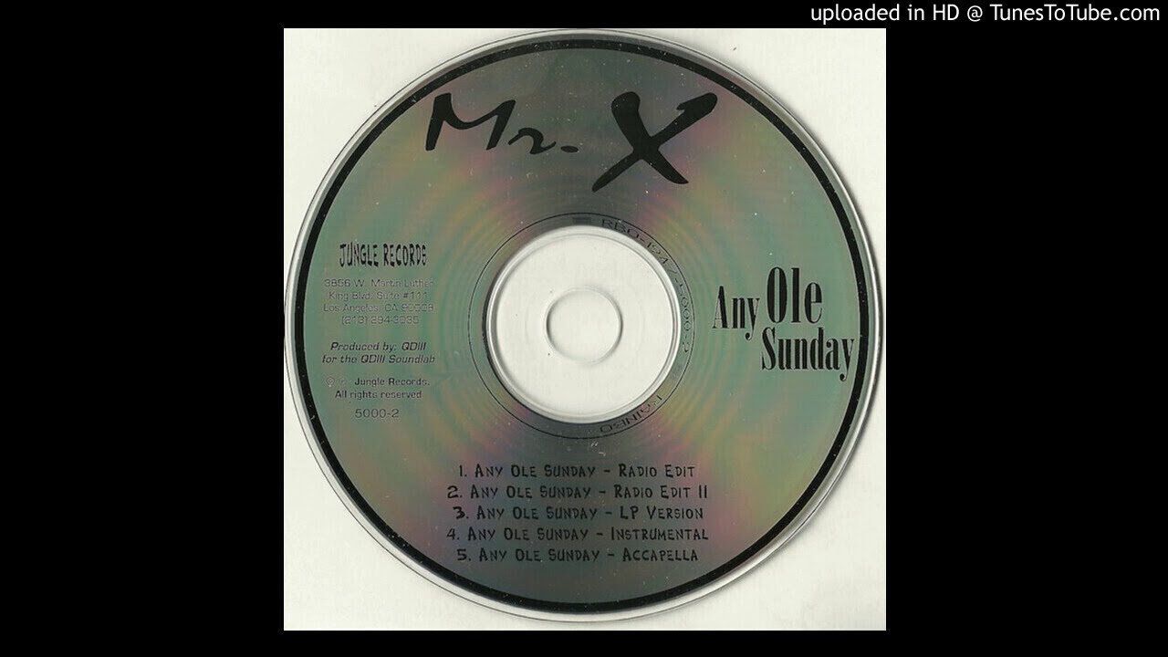 Mr. X - Any Ole Sunday (Instrumental) (Prod. by QDIII) - YouTube