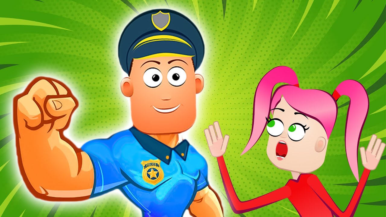 Super Policeman | Doctor Cartoon, Firefighter Song + More Nursery ...
