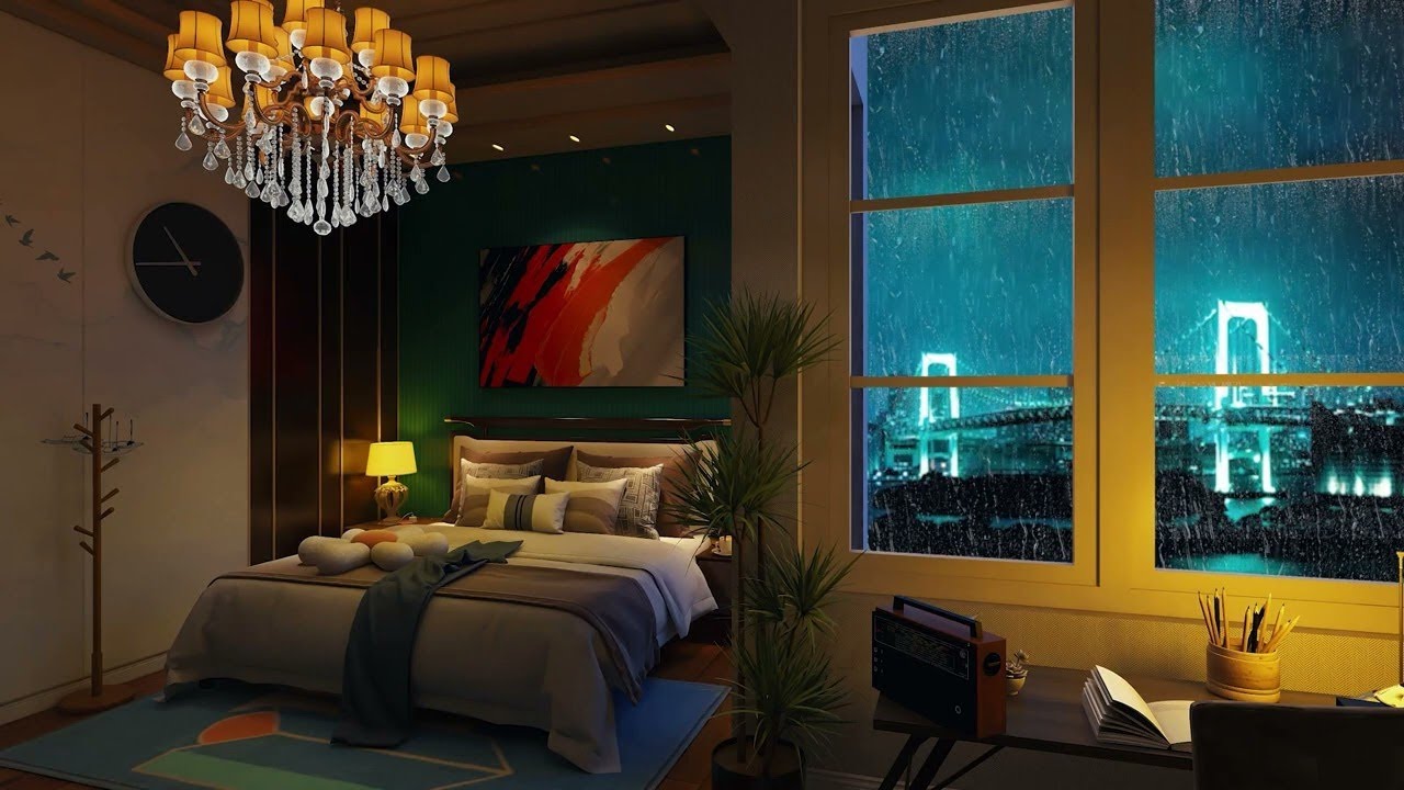 Bedroom Rain on Window - Relaxing Gentle Rain Sounds to Sleep, Relax ...