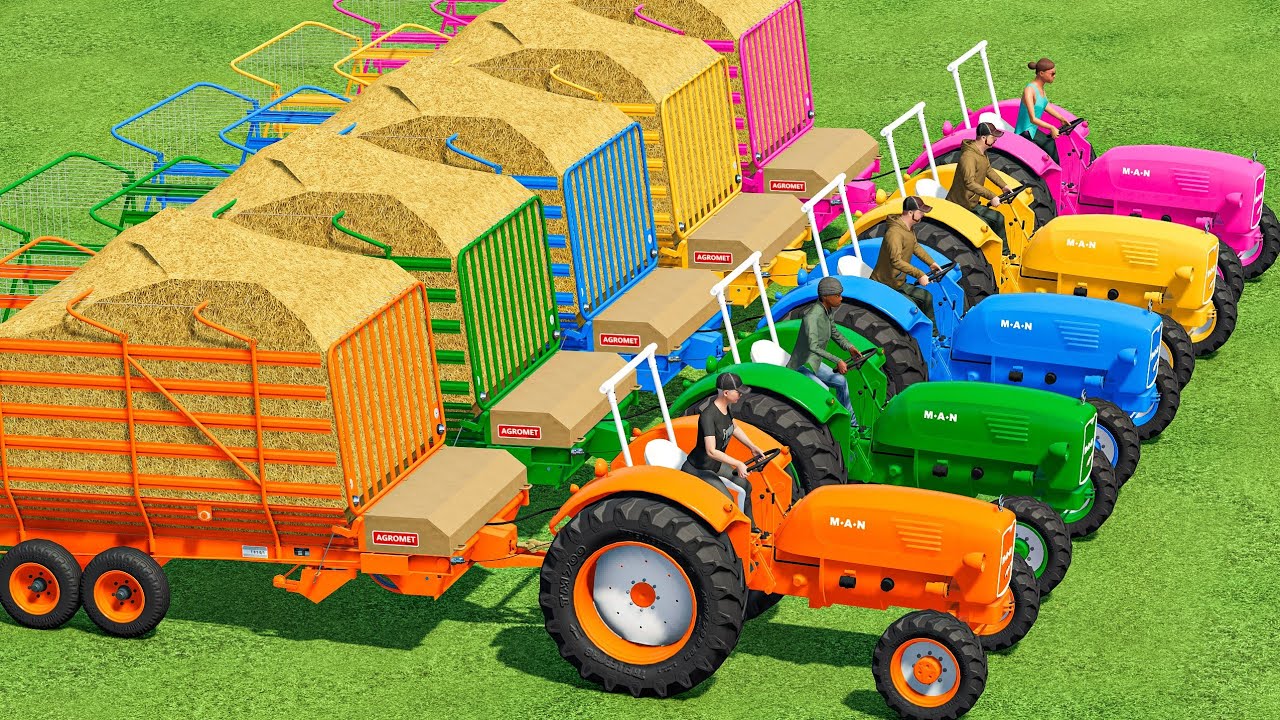 Loading Wagon with colors | Small Loading Wagon Gameplay In Fs22 ...