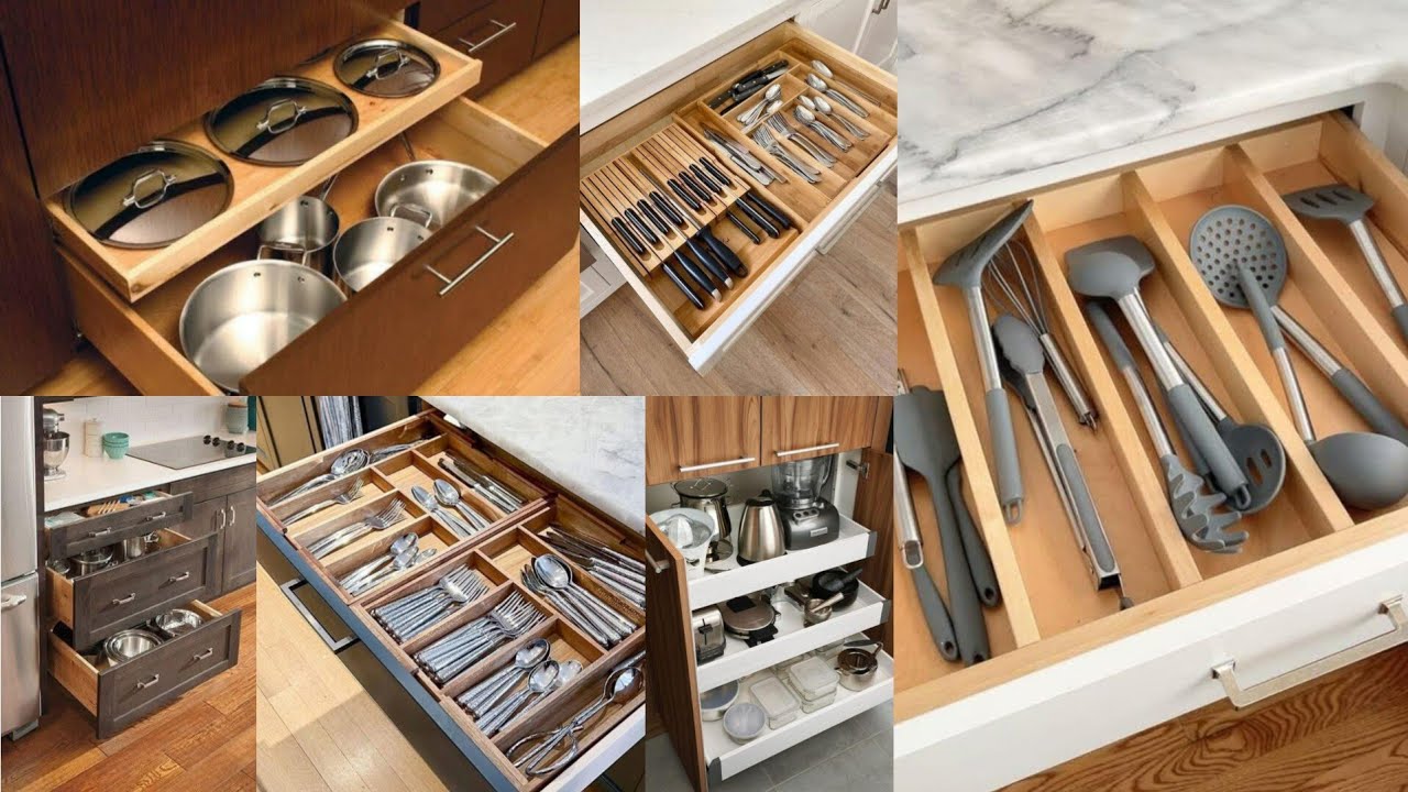 Beautiful kitchen drawer design - YouTube