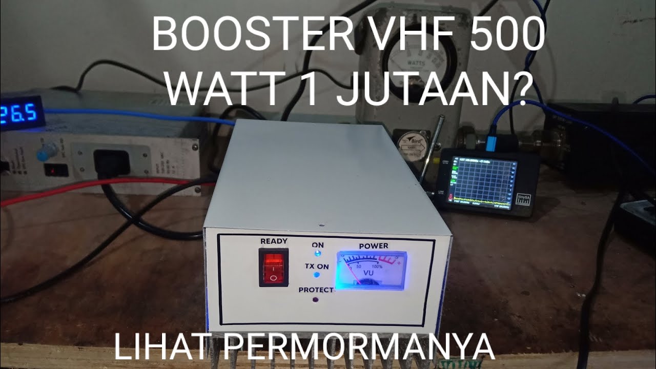 Boster vhf 500 watt srf 260 x2 link beli di deskripsi - YouTube