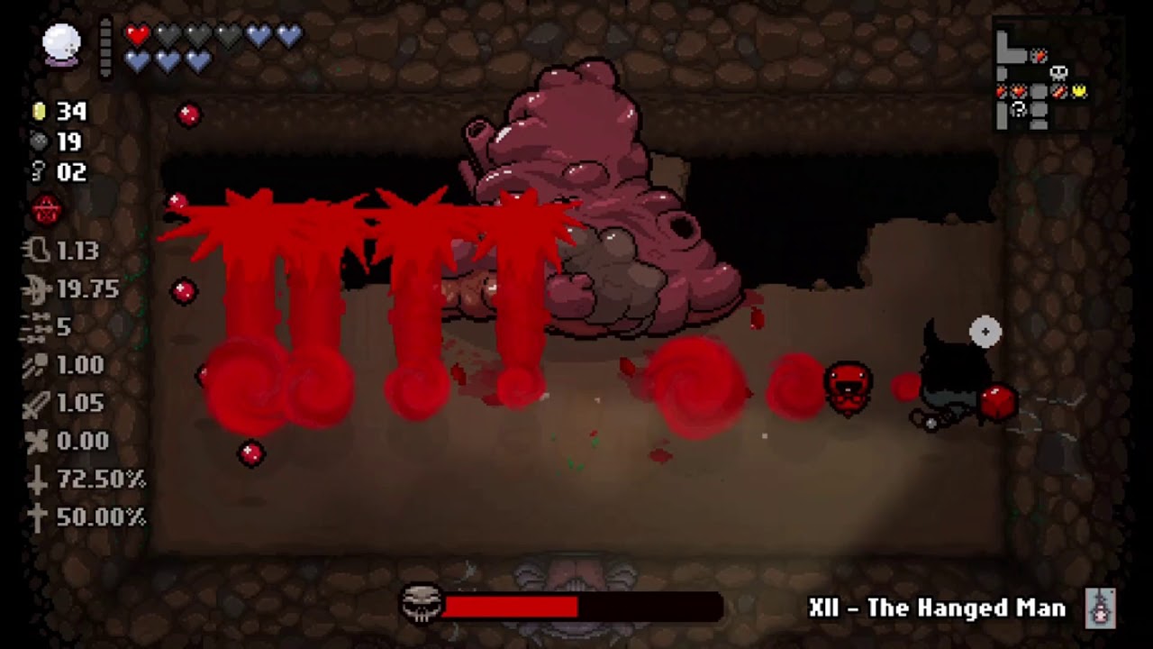 AZAZEL VS GURDY THE BINDING OF ISAAC AFTHERBIRTH - YouTube