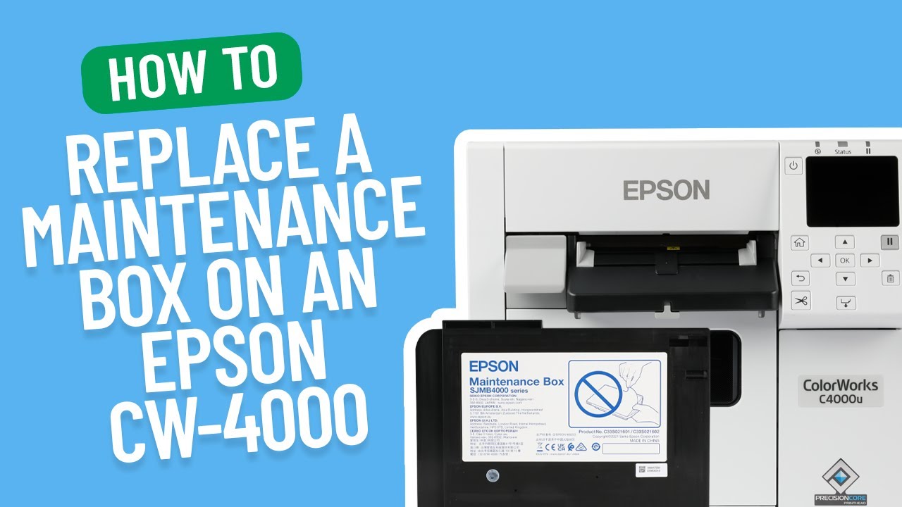 How to Replace a Maintenance Box on an Epson ColorWorks C4000 | Smith ...