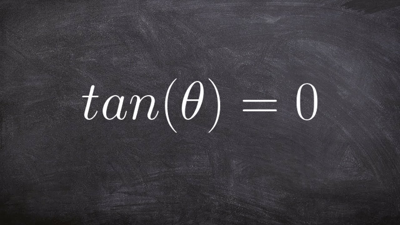 Evaluate for Theta Between 0 and 2pi ex 4, tanθ = 0 - YouTube