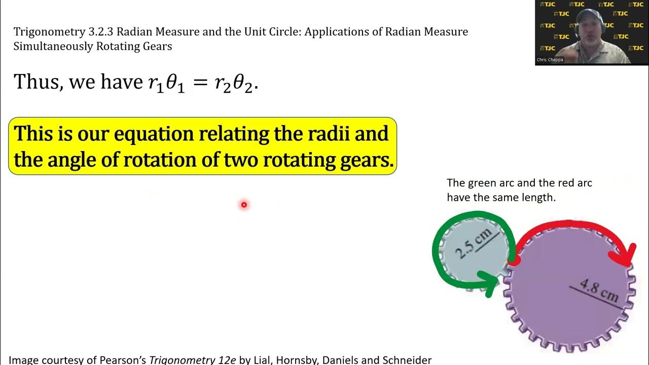 Trigonometry Video 3.2.3 Simultaneously Rotating Gears - YouTube