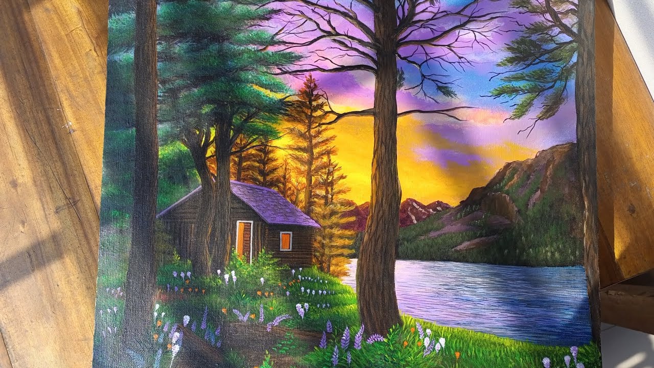 chuck black painting challenge.He is my inspiration.Landscape Bangla ...