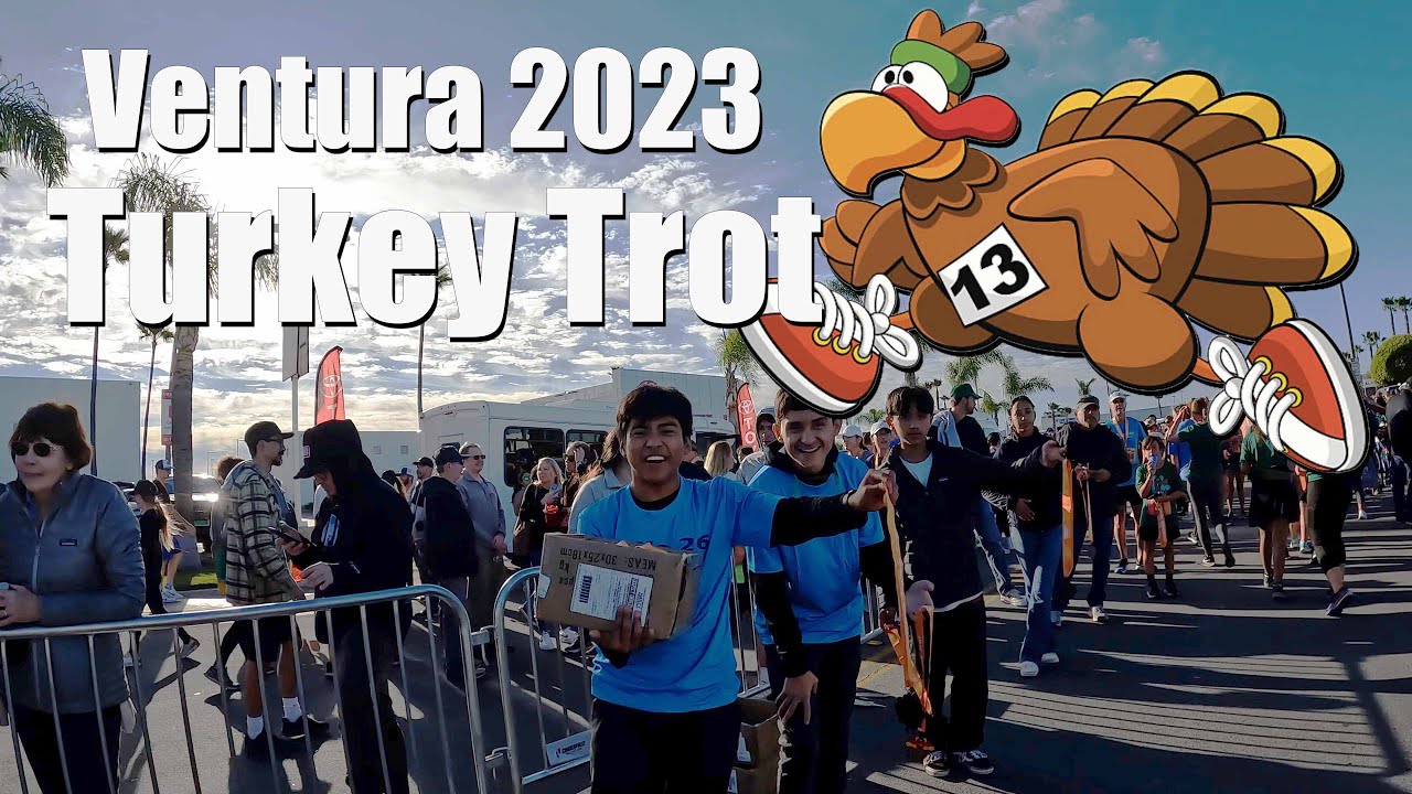 Ventura Traditional Thanksgiving Turkey Trot 2023 5k Running Race - YouTube