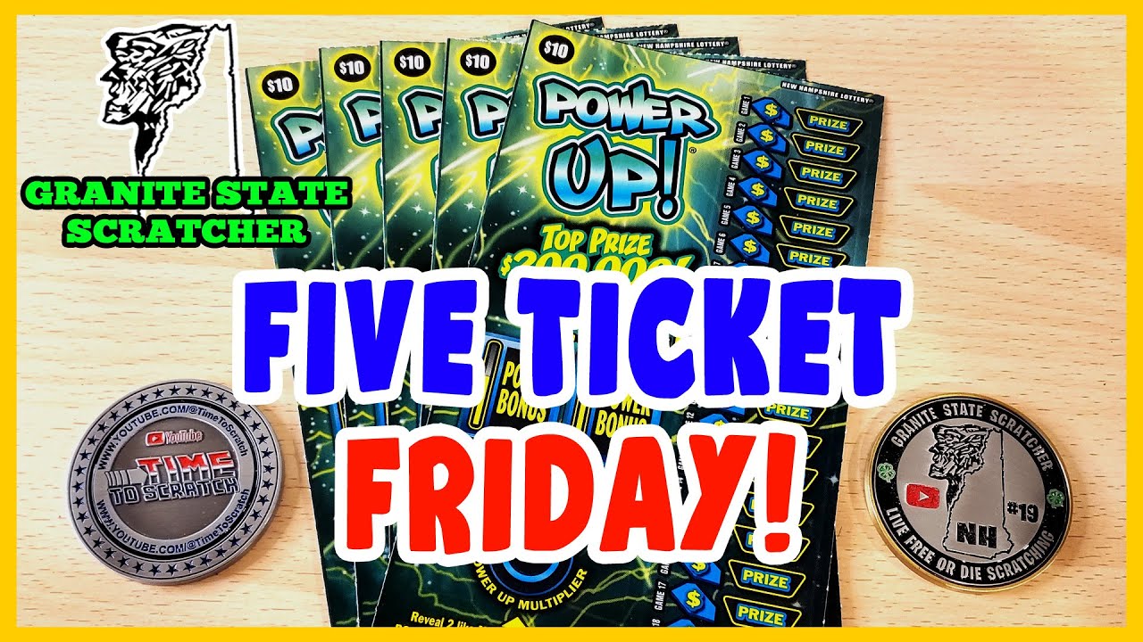 Five Ticket Friday! Power Up! $10 New Hampshire Lottery Scratch Tickets ...