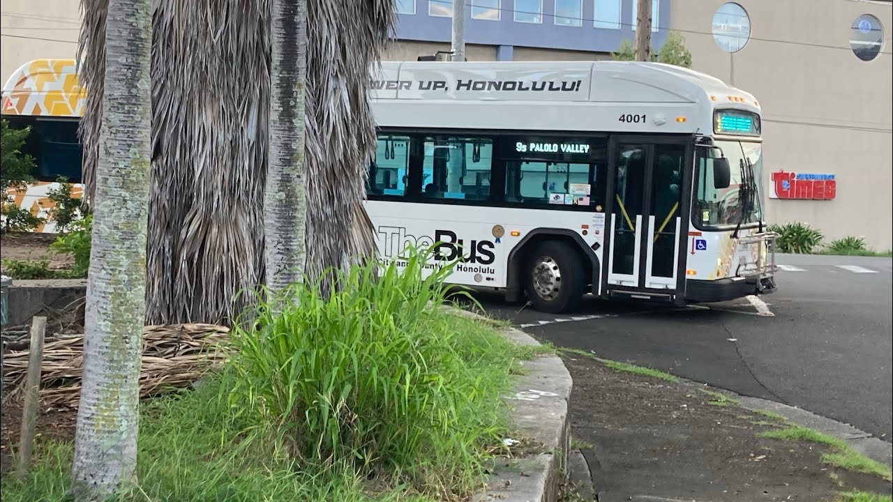 TheBus Route 9S Palolo Valley, Bus 4001 (Part 1) - YouTube