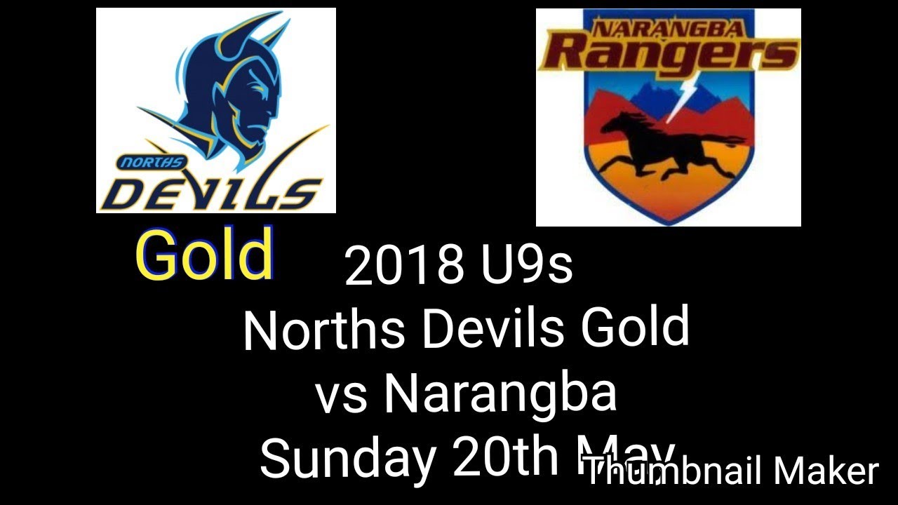 2018 U9s North's Devils vs Narangba Rangers: May 20th - YouTube