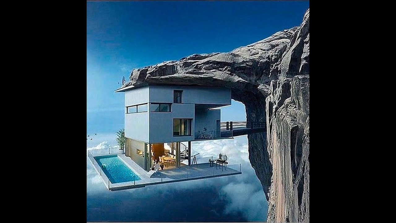 cliff house build - YouTube