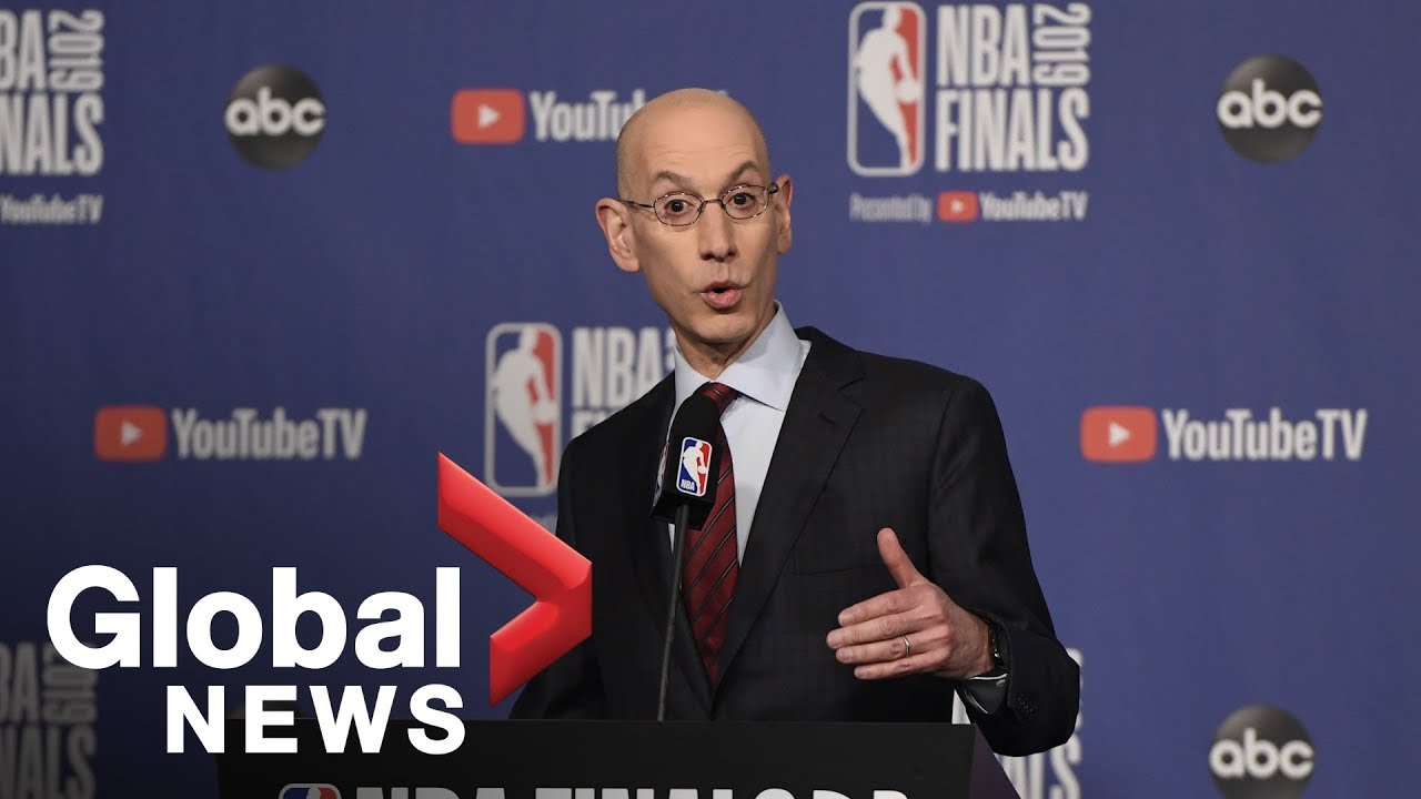NBA Finals: Commissioner Adam Silver speaks ahead of Game 1 - YouTube