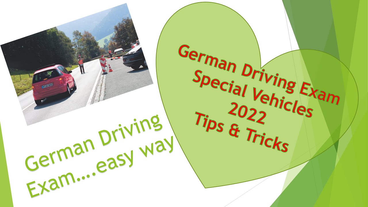 Special vehicles | How to get Driving License in Germany |German ...