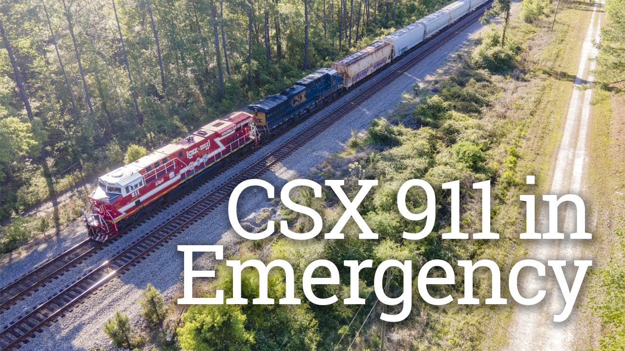 CSX 911 Goes Into Emergency on Q441-06 - YouTube
