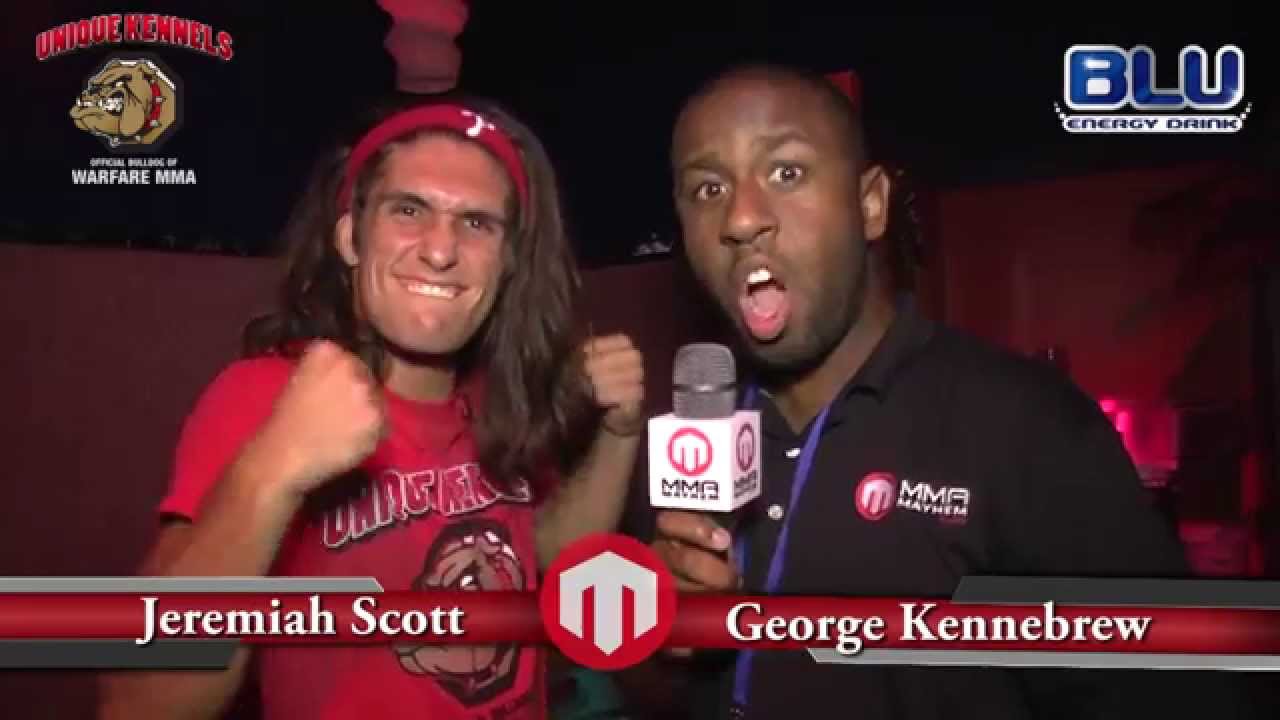 WARFARE 12 Weigh Ins Interview With Jeremiah Scott - YouTube