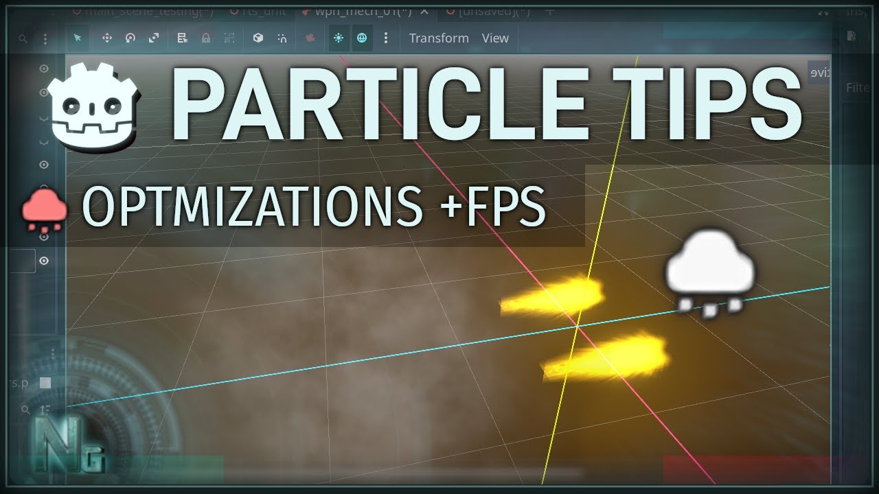 3d Particle Optmization Tips Godot Gpu Particles Tutorial Blendadd And Draw Passes Youtube