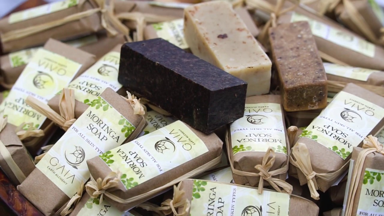 Gaia Earth Alchemy : Making of Moringa Soap - YouTube
