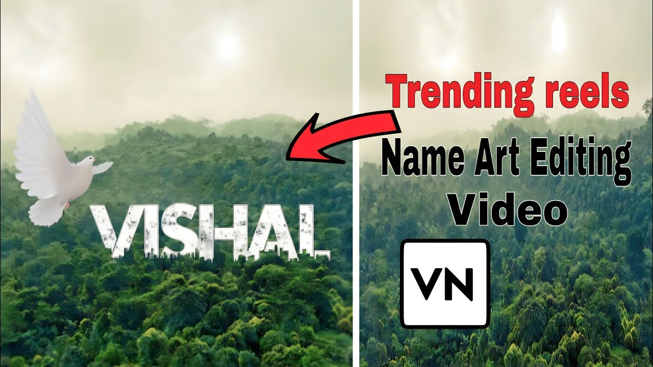 Trending Name Art Photo Editing Tutorial || Instagram Trending Reels ...