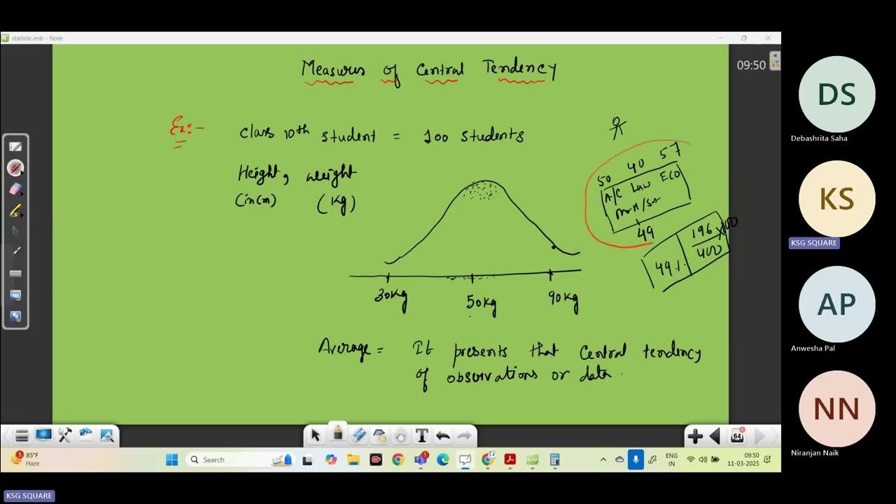 Measures of central tendency L1 - YouTube
