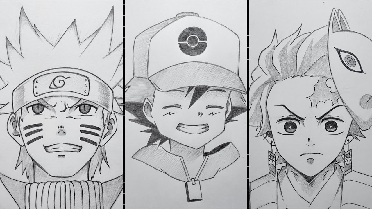 Idées de dessin faciles pour les débutants | Dessiner un animés crayon ...