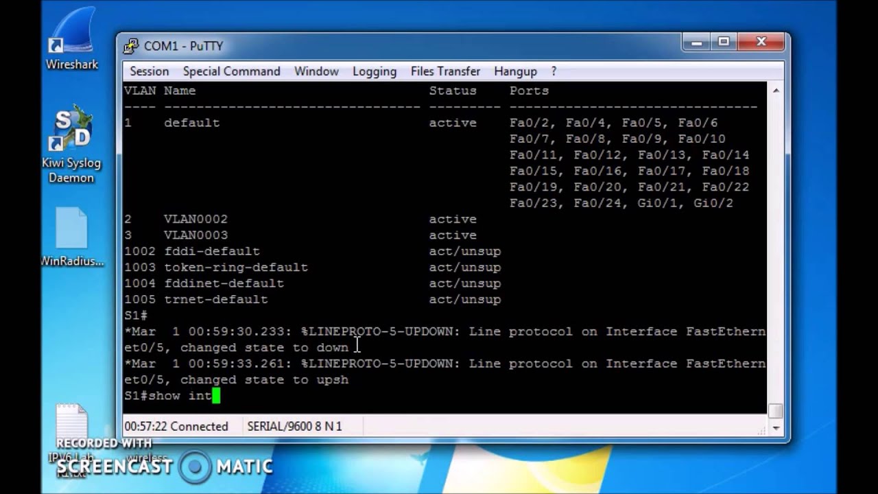 DTP and VTP Simulated Attack with Yersinia - YouTube