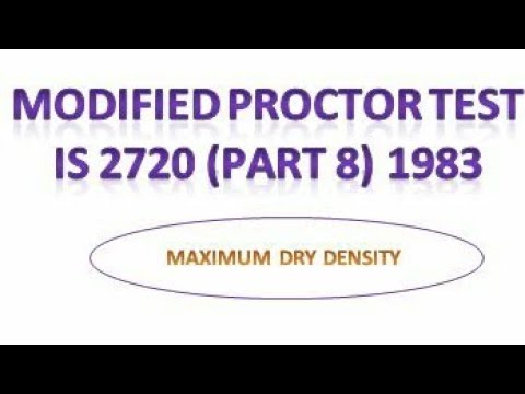 MDD test of soil- Modified proctor compaction test as per Is ...