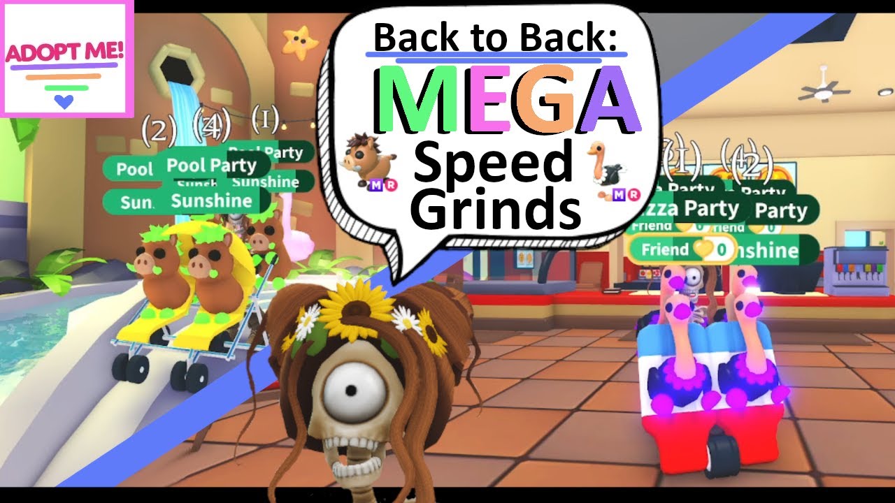 Back to Back SPEED GRINDS : Mega Warthog / Mega Ostrich 🌈 Adopt Me ...