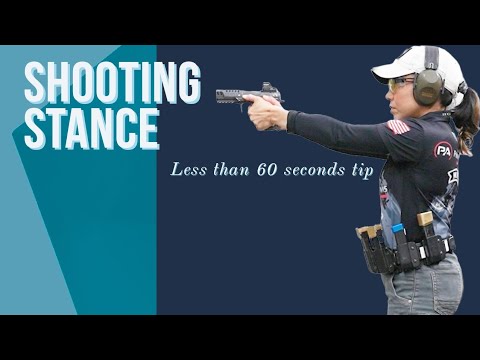 Ideal shooting stance to improve recoil management - YouTube