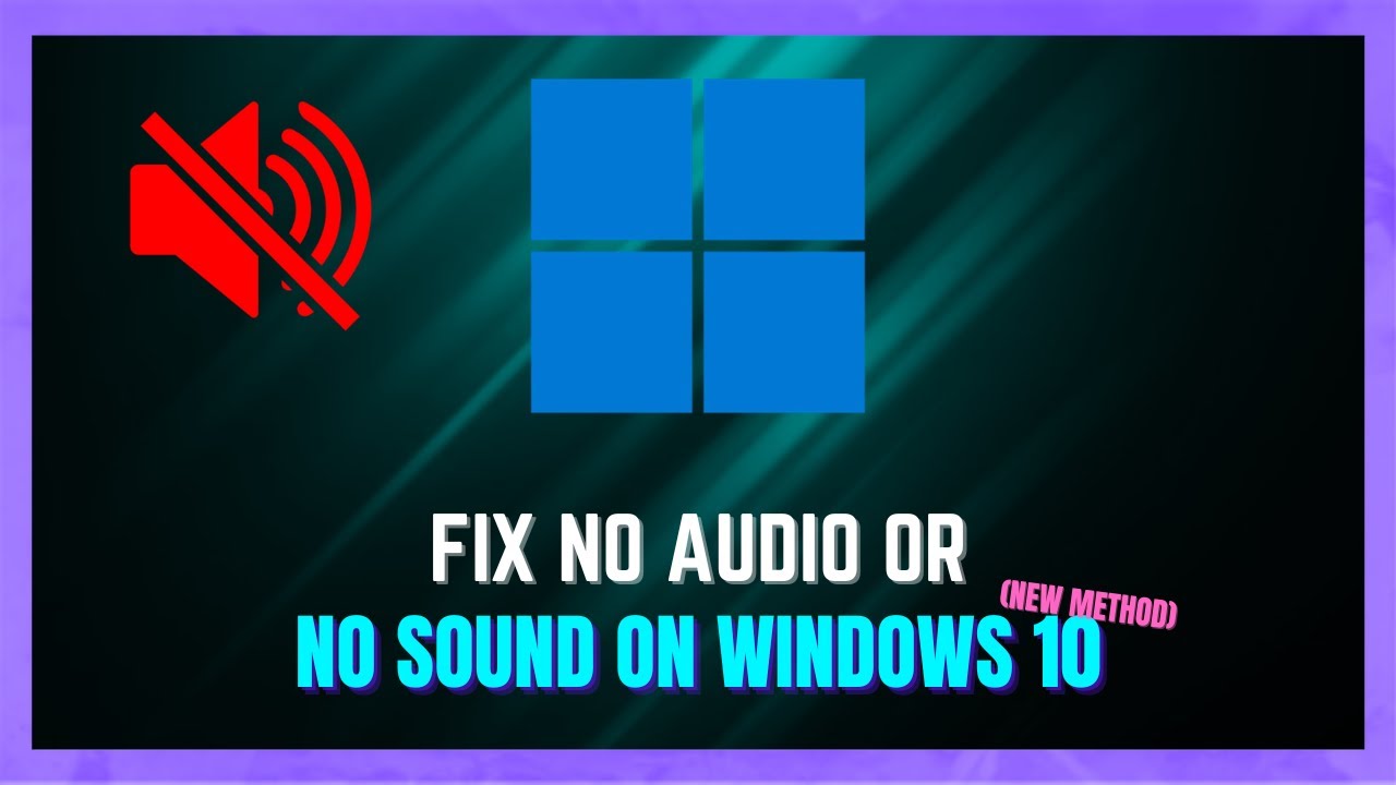 How to FIX No Sound On Windows 10 | Fix No Audio On Windows 10 - (NEW ...