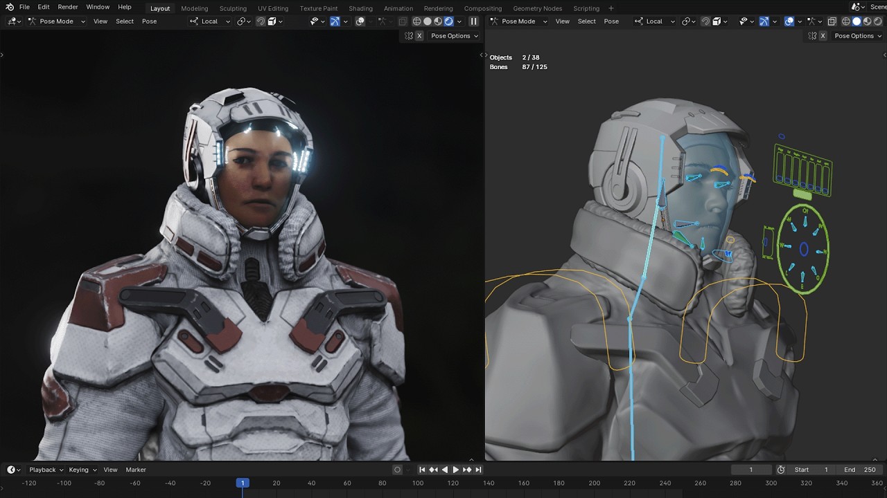 Sci-Fi Space Suit Rig Showcase - YouTube