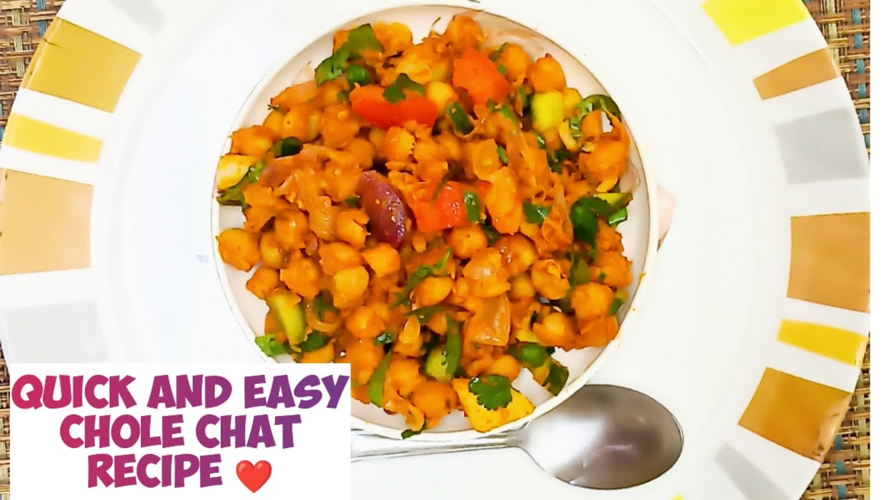 quick and easy new chole chat recipe.. must try ...