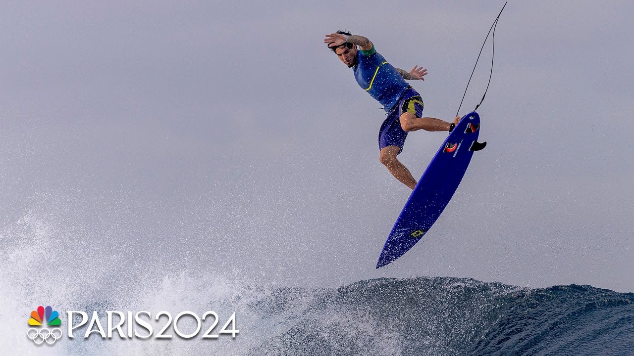 Gabriel Medina floats way to surfing semis as ELECTRIC Paris Olympics ...