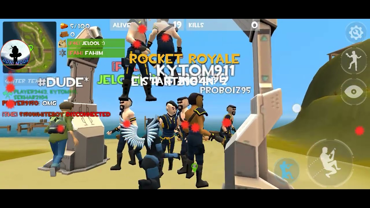 hacker in rocket royale - YouTube