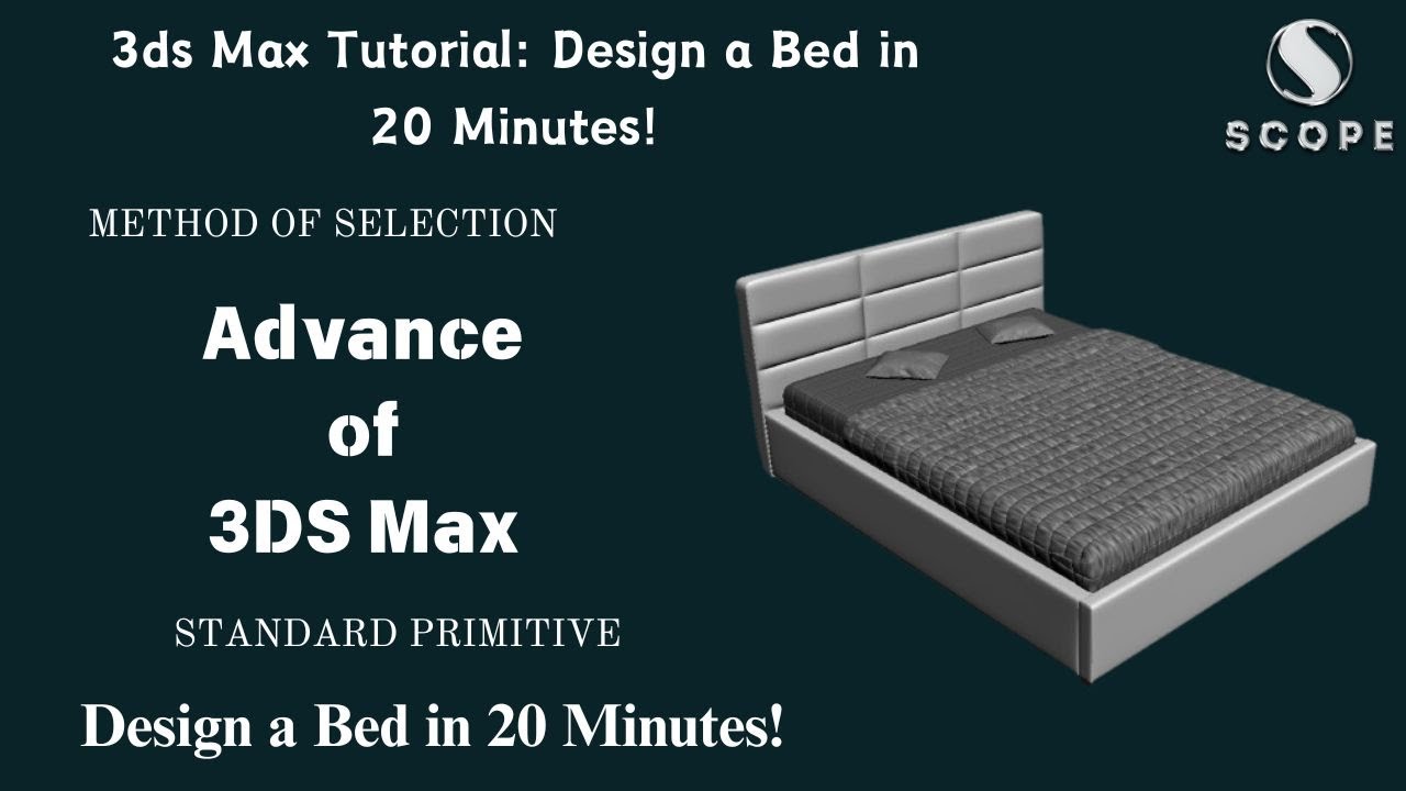 3ds Max Tutorial: Design a Bed in 20 Minutes! | How to Make Bed Design ...