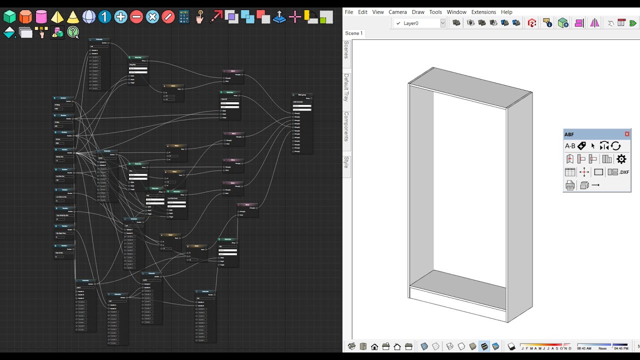 Parametric Modeling in Sketchup | Make Cabinet Resize freely by ...