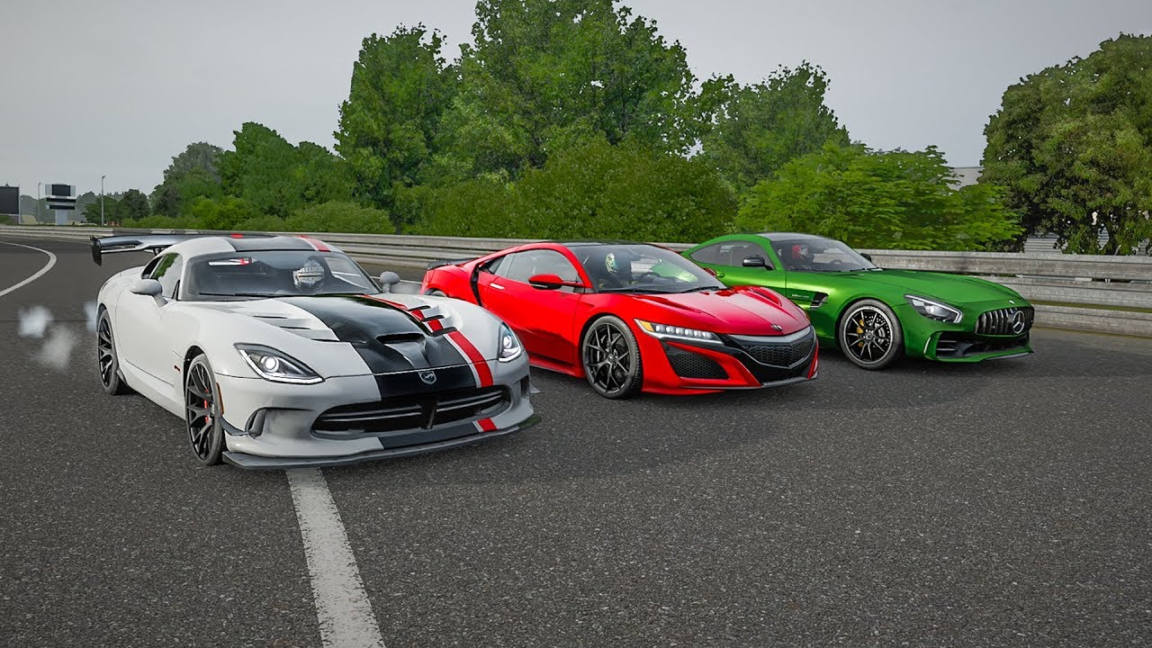 Forza 7 Drag Race! - Mercedes AMG GTR VS Dodge Viper ACR 16' VS Acura ...