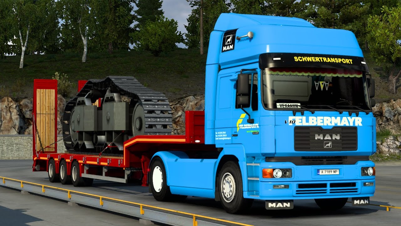 Euro Truck Simulator 2 1.45 | MAN F2000 v1.0.2 by XBS | Pirdop🇧🇬 ...