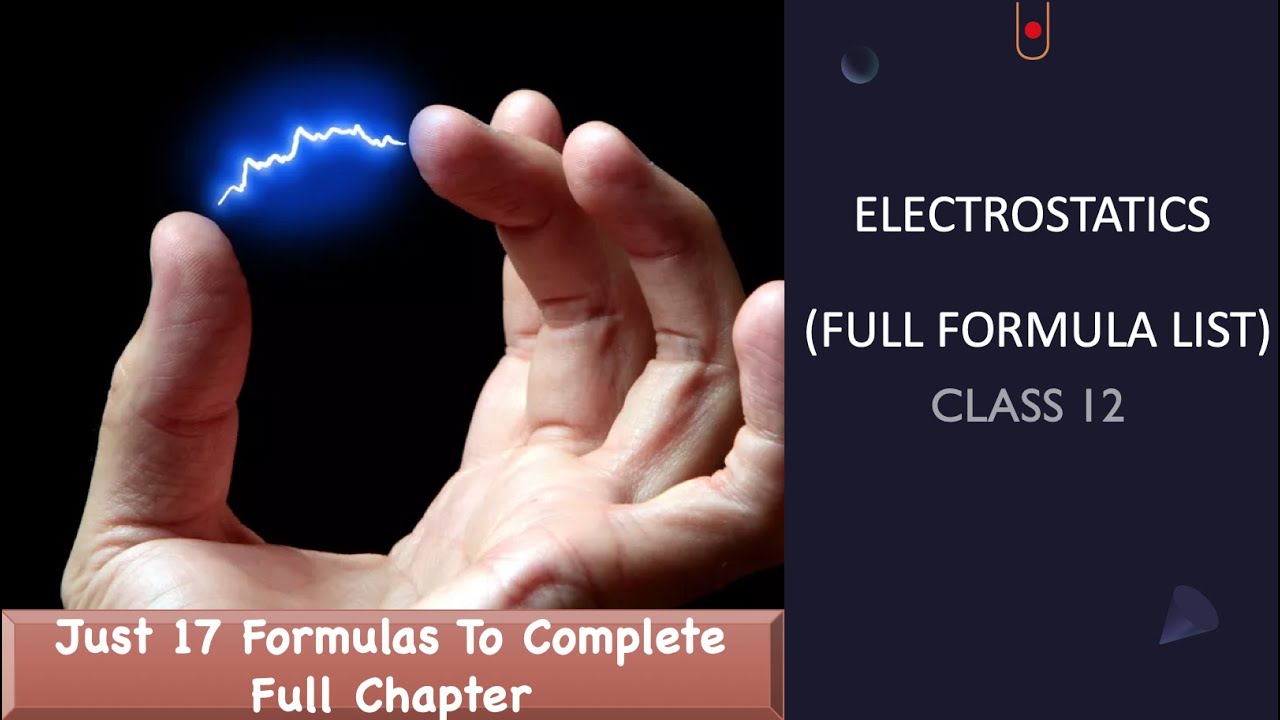 Physics Problem Series ( Electrostatics ) Full Formula List - YouTube