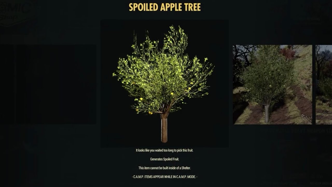 Fallout 76 Spoiled Apple Tree Review - New Spoiled Fruit Camp Resource ...